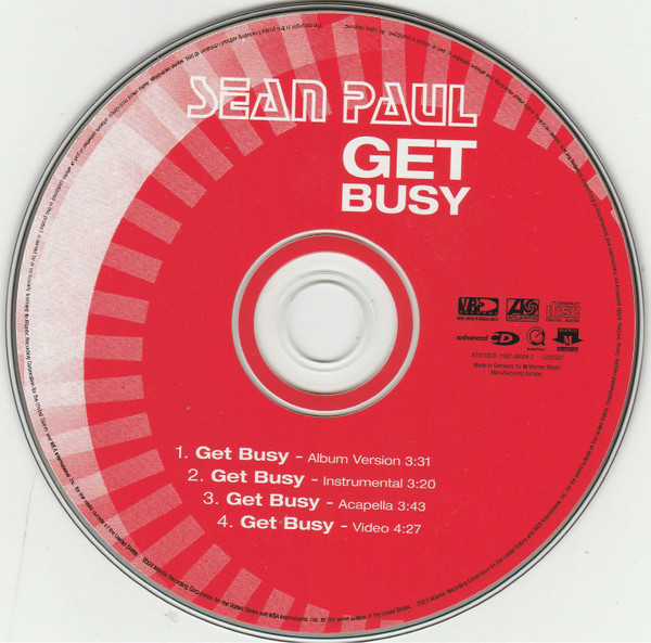 Sean Paul Get Busy Album Cover