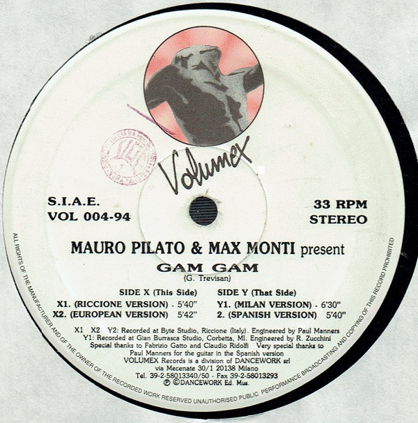 Mauro Pilato, Max Monti | Gam Gam | Vinyl (12", 33 ⅓ RPM) | VinylHeaven ...