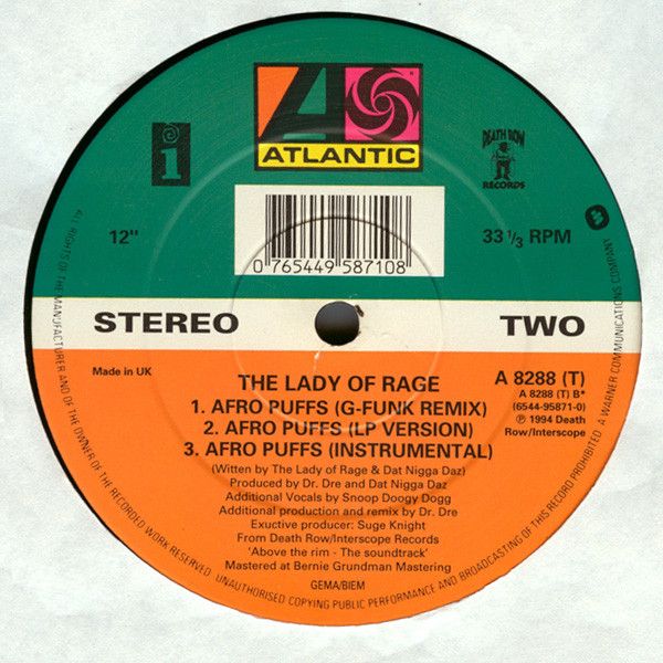 The Lady Of Rage | Afro Puffs | Vinyl (12", 33 ⅓ RPM, Single ...