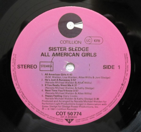 Sister Sledge | All American Girls | Vinyl (LP, Album) | VinylHeaven ...