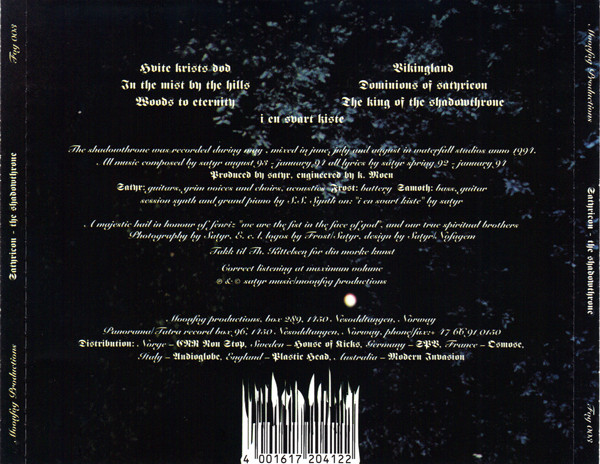 Satyricon The Shadowthrone