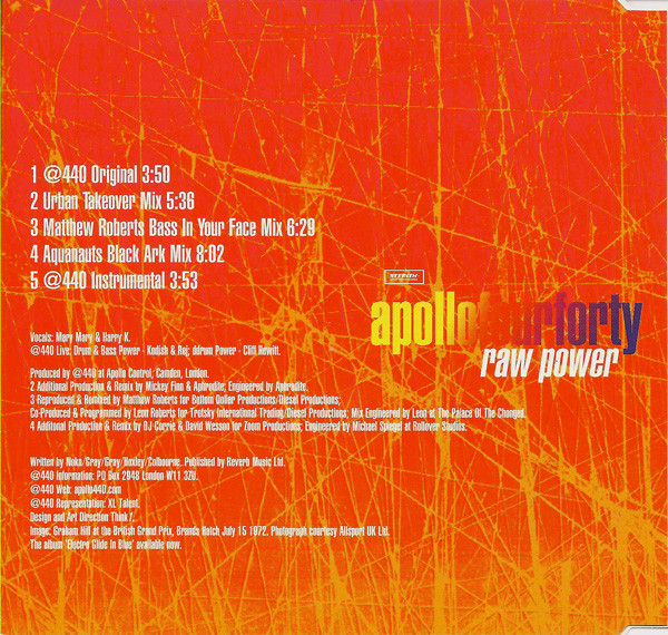 Apollo 440 | Raw Power | CD (Maxi-Single) | VinylHeaven - your source ...