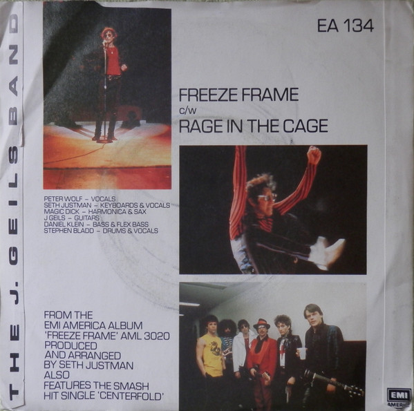 The J. Geils Band | Freeze Frame | Vinyl (7", 45 RPM, 4 Prong Pushout ...