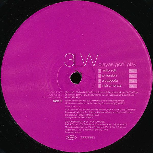 3LW | Playas Gon' Play | Vinyl (12", 33 ⅓ RPM, Promo) | VinylHeaven - your source for great music