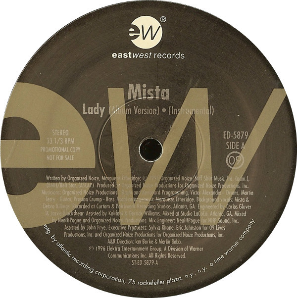 Mista | Lady | Vinyl (12", 33 ⅓ RPM, Promo) | VinylHeaven - your source ...