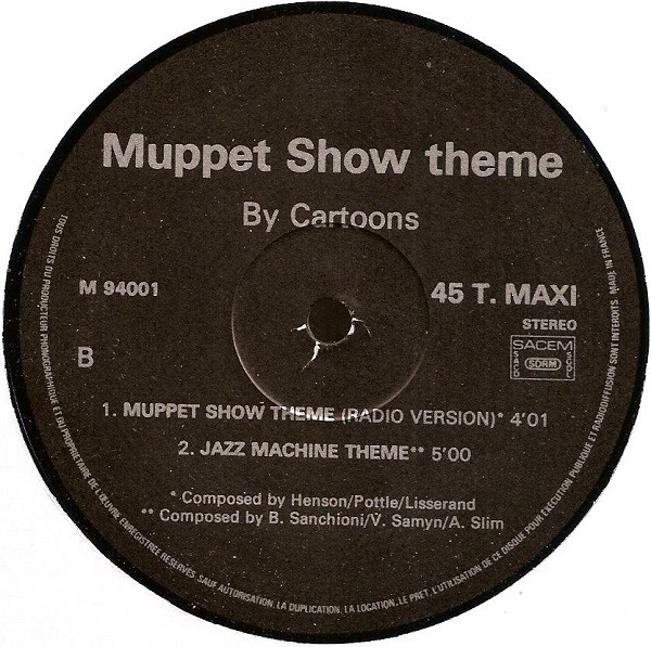 Cartoons (3) | Muppet Show Theme | Vinyl (12 Cartoons (3) | Muppet Show Theme | Vinyl (12