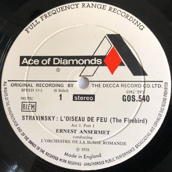 Igor Stravinsky, Ernest Ansermet, L'Orchestre De La Suisse Romande | Four Ballets | 3xVinyl (LP ...