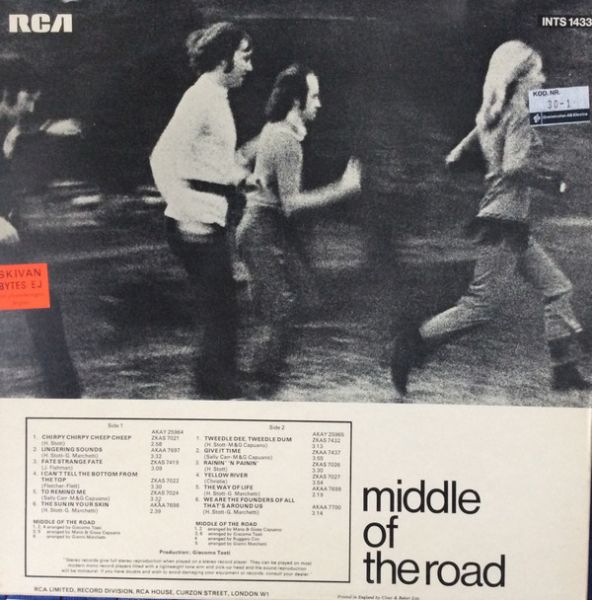 Middle Of The Road | Chirpy Chirpy Cheep Cheep | Vinyl (LP, Album ...