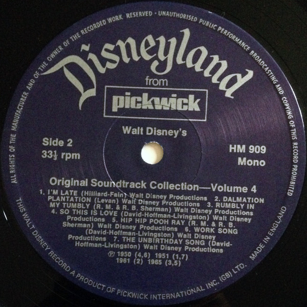 Various | Walt Disney's Original Soundtrack Collection Vol. 4. | Vinyl ...