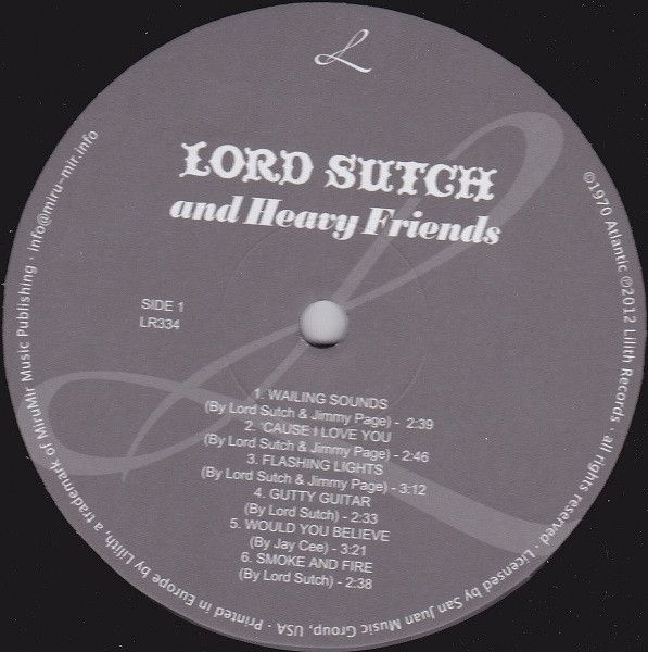 Lord Sutch And Heavy Friends | Lord Sutch And Heavy Friends | Vinyl (LP ...