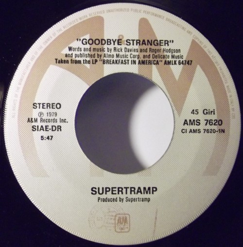 Supertramp | Goodbye Stranger | Vinyl (7", 45 RPM, Single) | VinylHeaven - your source for great ...