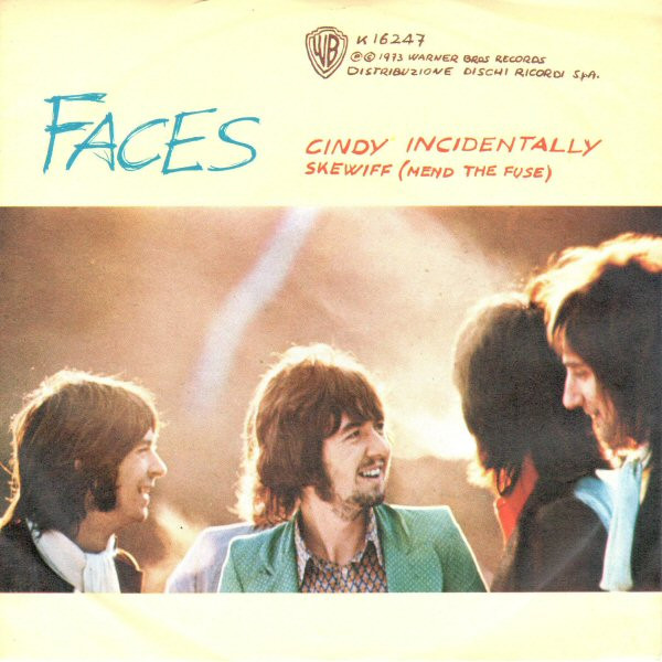 Faces (3) | Cindy Incidentally | Vinyl (7", 45 RPM, Single, Stereo ...