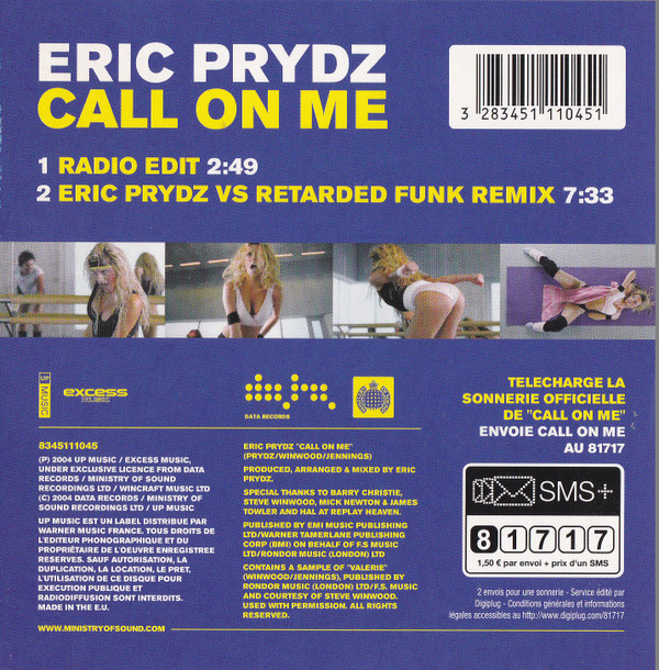 全国一律送料無料 Eric Prydz - Call on me 12" promo tresor.gov.bf