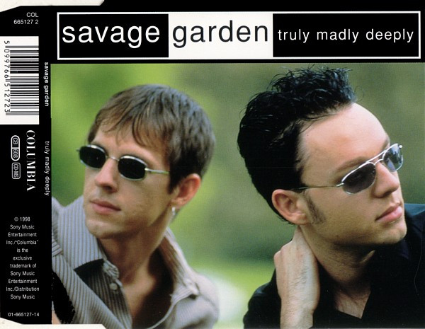 Savage Garden Truly Madly Deeply Album Cover