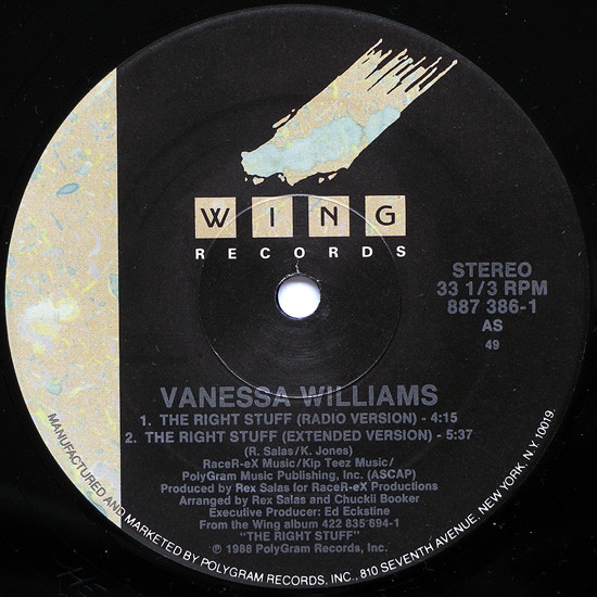 The Right Stuff Vanessa Williams Album