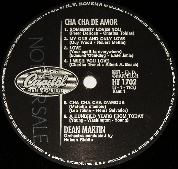 Dean Martin Cha Cha De Amor