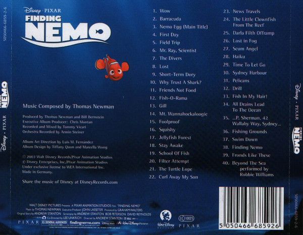 Thomas Newman | Finding Nemo (An Original Soundtrack) | CD (Album ...