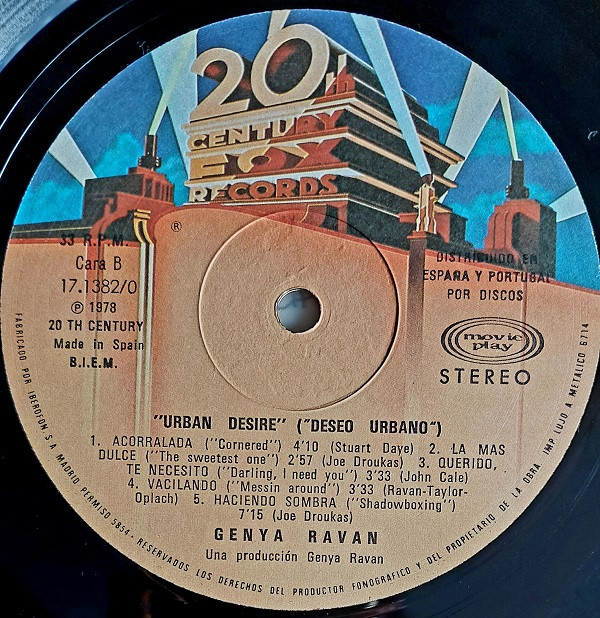 Genya Ravan Urban Desire