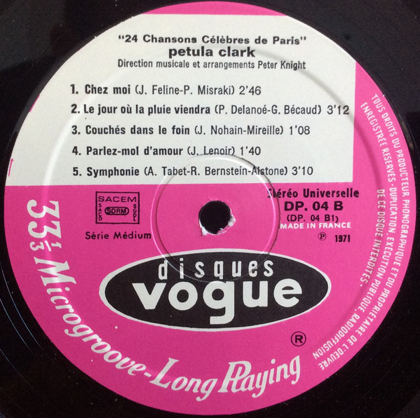 Petula Clark | 23 Chansons Célèbres De Paris | 2xVinyl (LP, Compilation ...