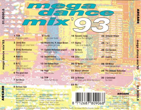Various | Mega Dance Mix '93 (A 30 Traxx Non Stop Mix) | CD (Mixed ...